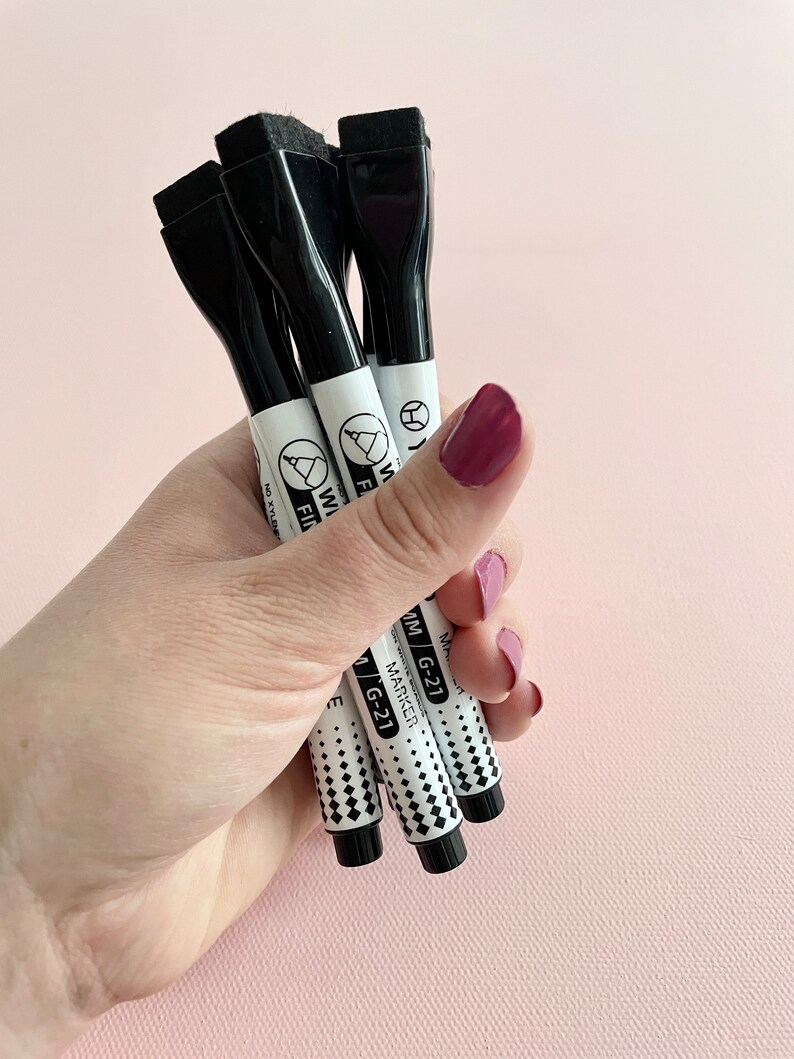 Refrigerator Board Marker Fine Tip Black Whiteboard Marker Acrylic ...