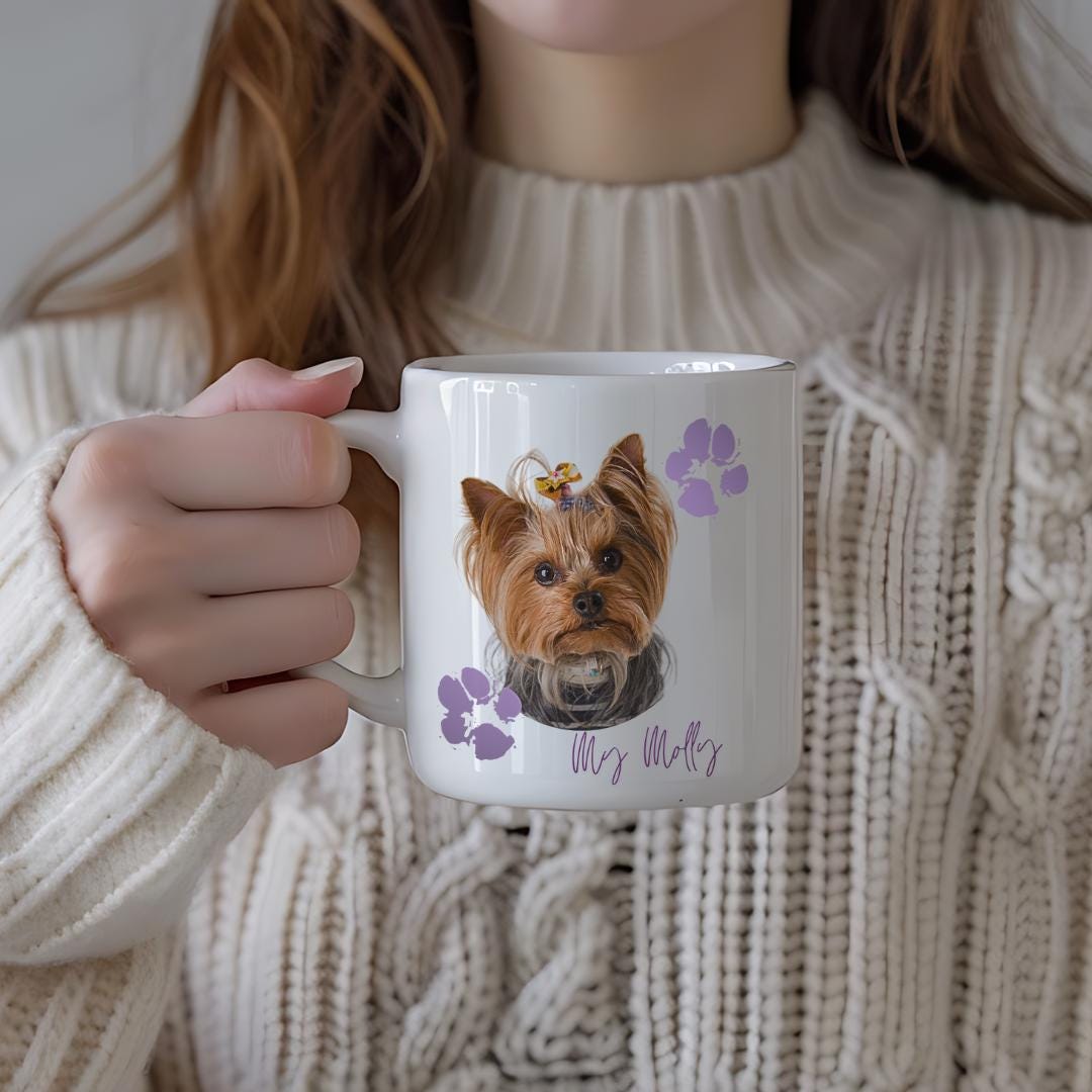 Custom Dog Mug, Coffee Cup, Custom Pet Mug, Custom Mug Pet, Dog Mug ...