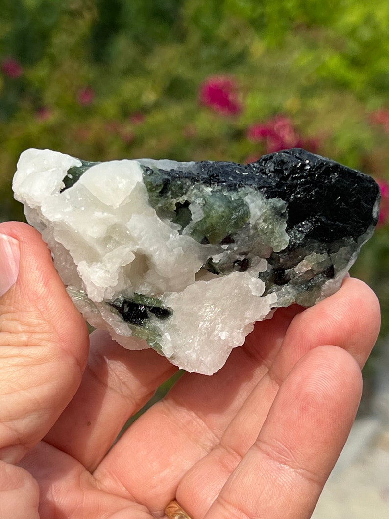 Tourmaline on Matrix Green Tourmaline - Etsy