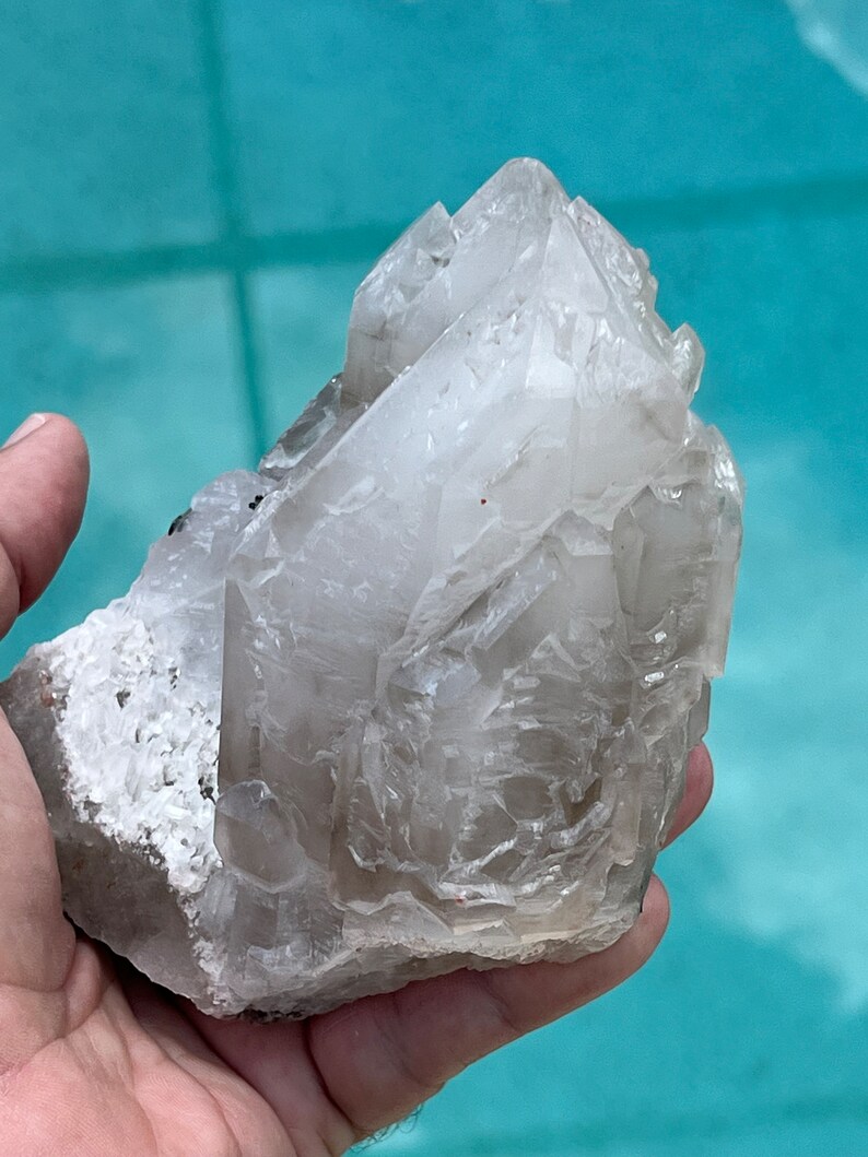 Cathedral Quartz Crystal: Alligator Quartz Matrix With Green Tourmaline ...