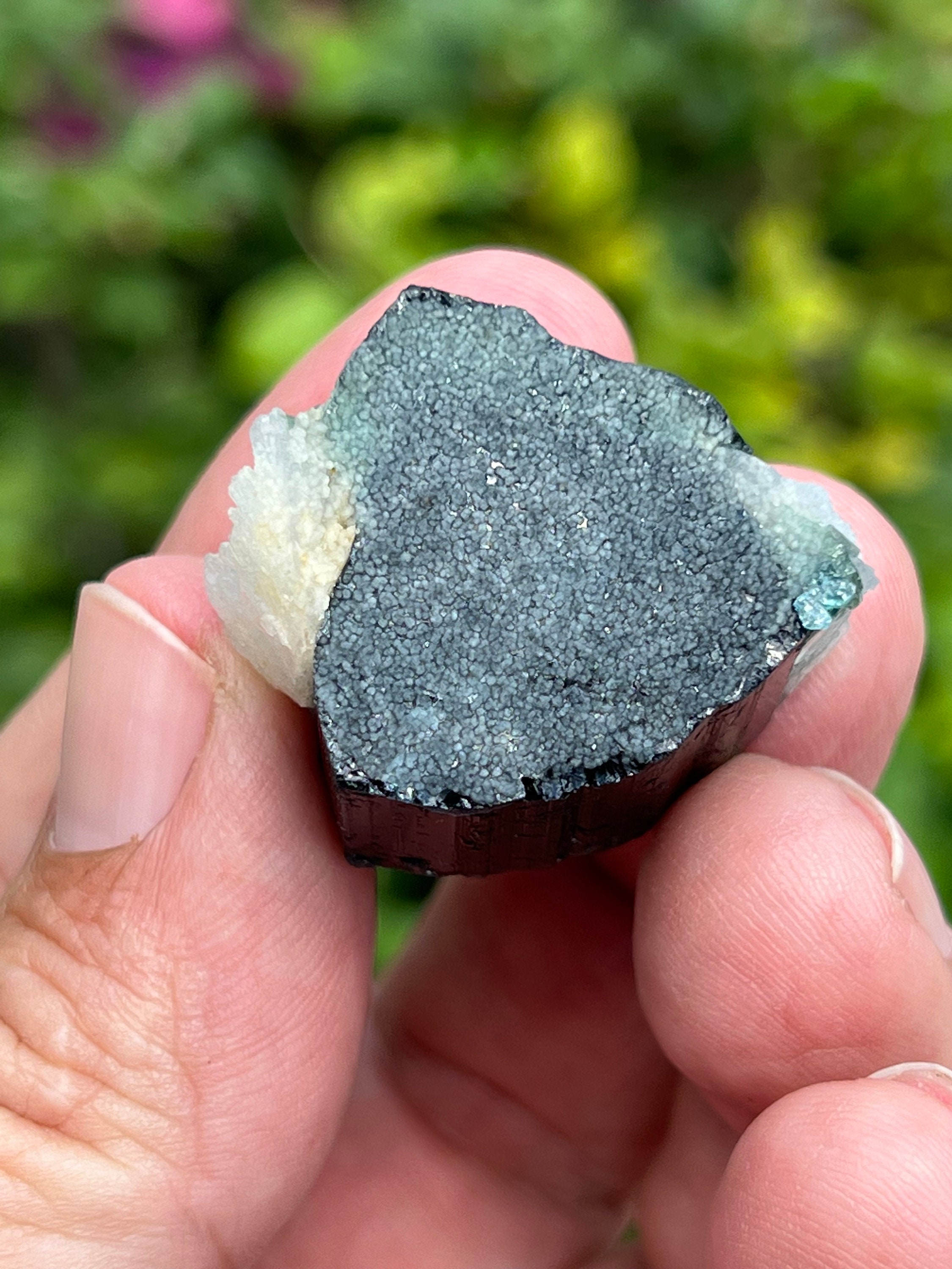 Tourmaline Healing Crystal Black Tourmaline and Albite Green - Etsy