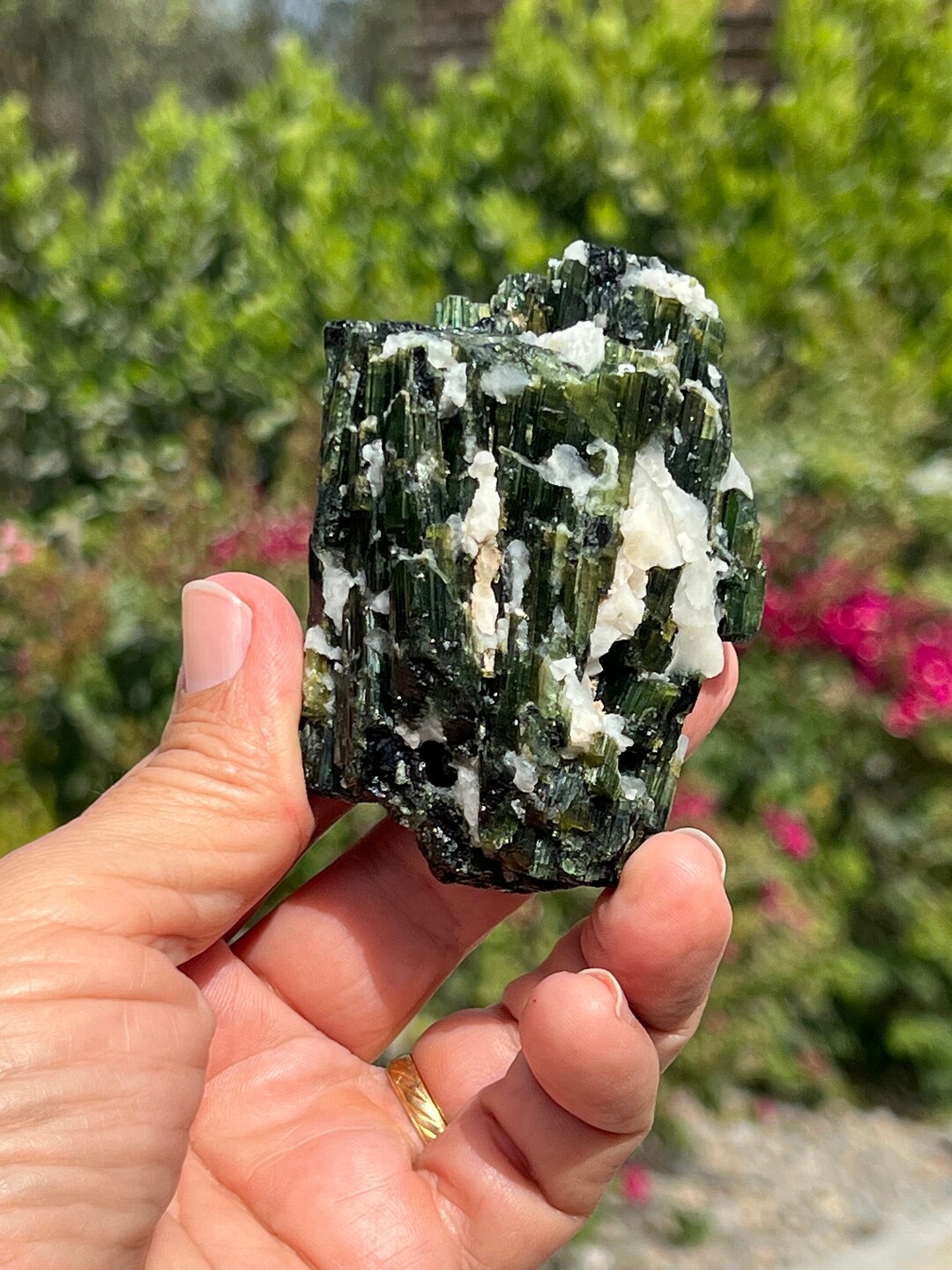 Tourmaline Green Mineral Collection Gift Rock Gems Tourmaline Brazilian ...