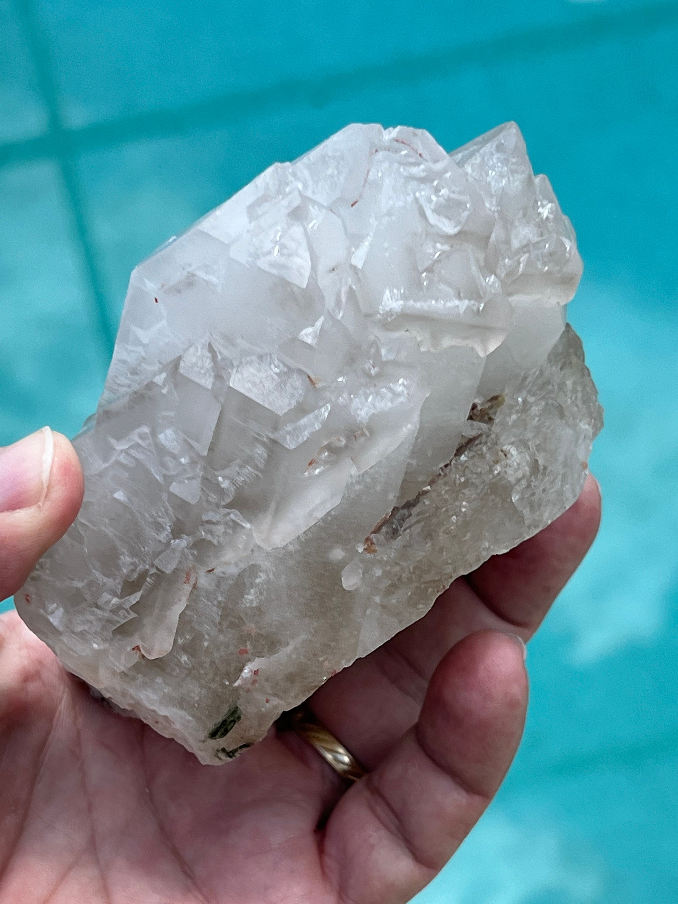 Cathedral Quartz Crystal: Alligator Quartz Matrix With Green Tourmaline ...