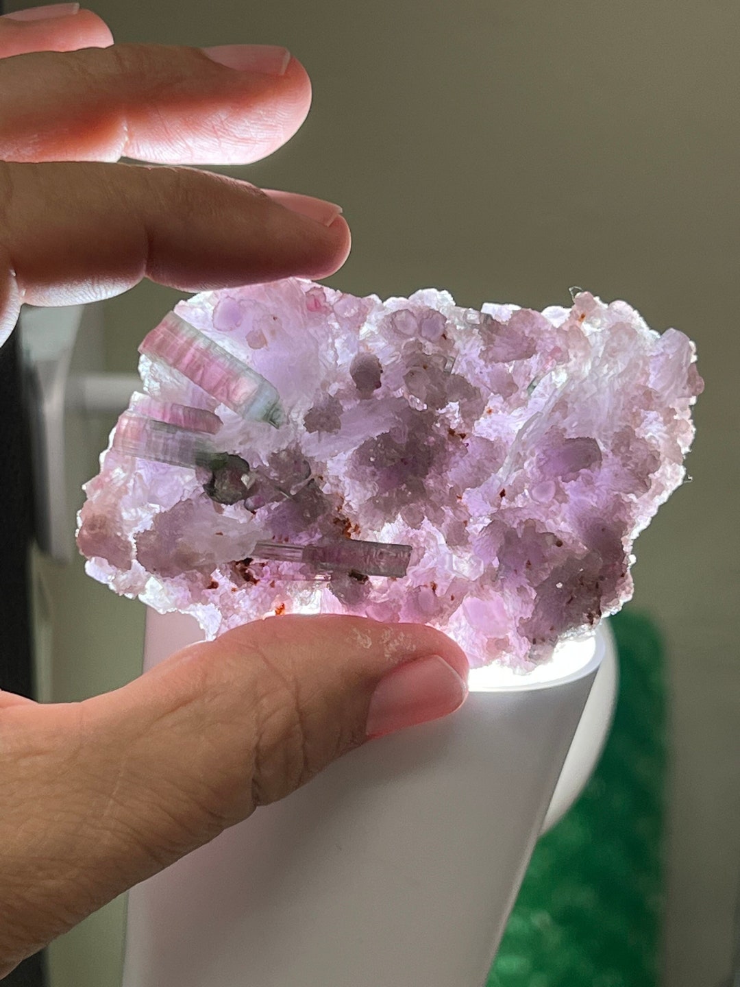Tourmaline on Matrix Tourmaline Collection Rock Collection Purple ...