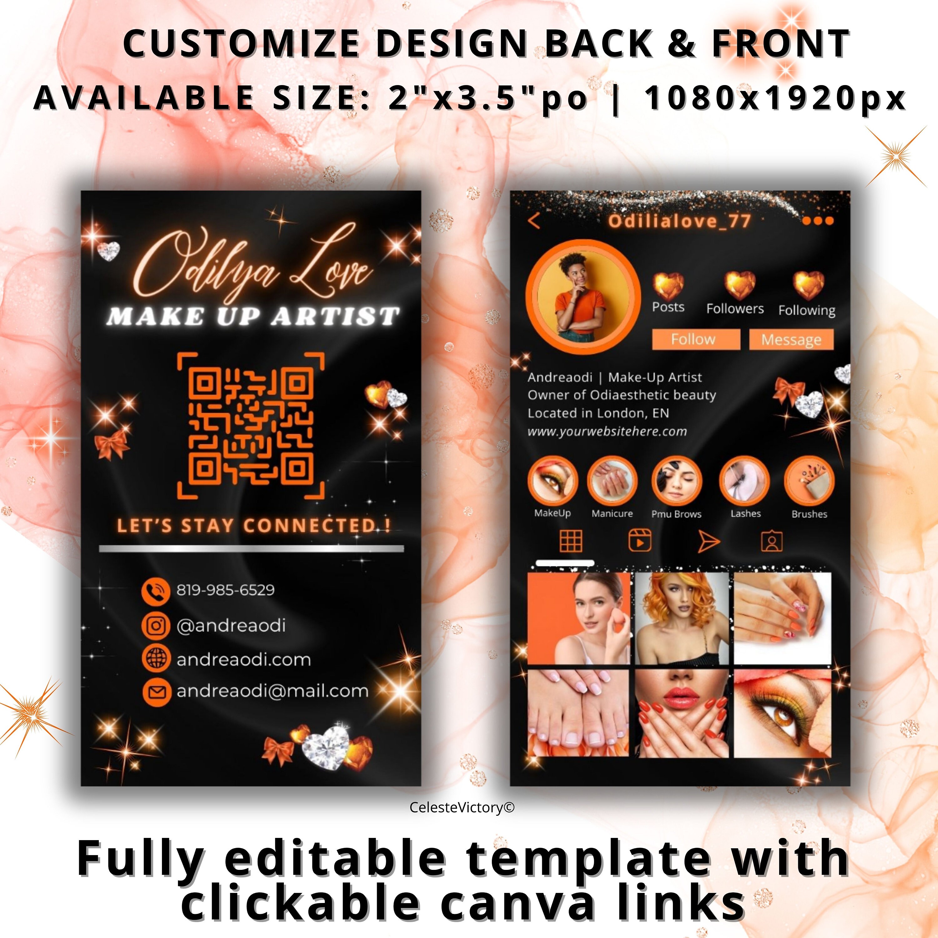 Ig Cards Ig Template IG Template Business Card IG - Etsy
