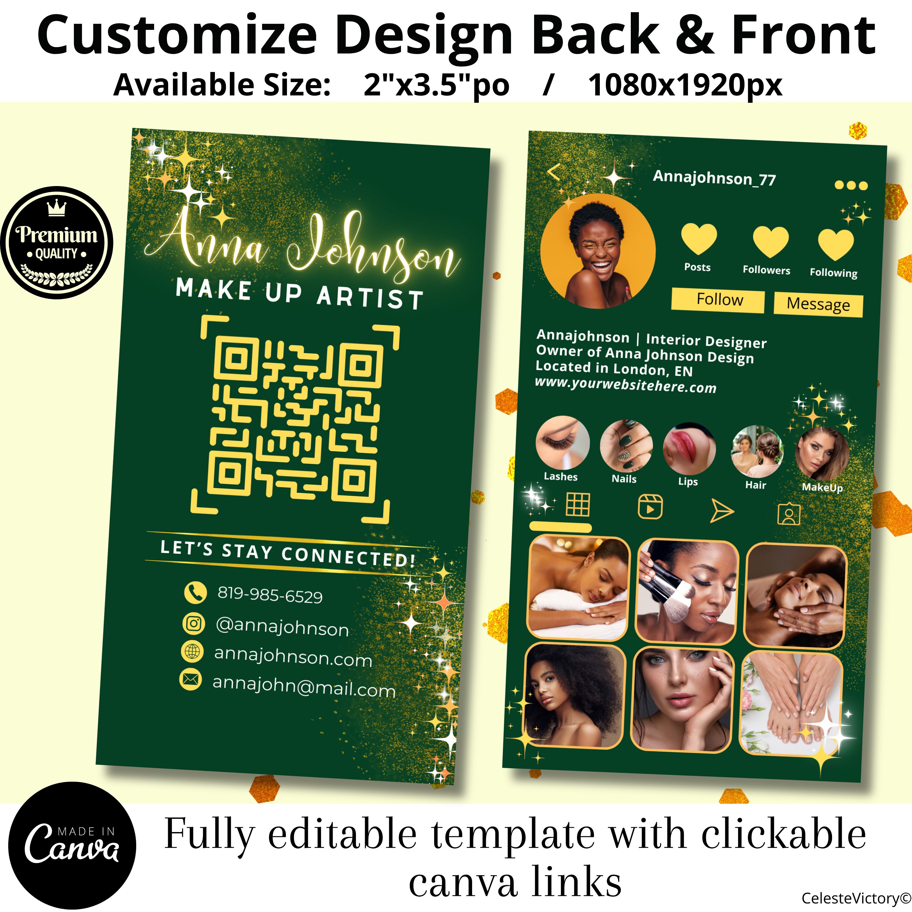 Ig Cards Ig Template IG Template Business Card IG - Etsy