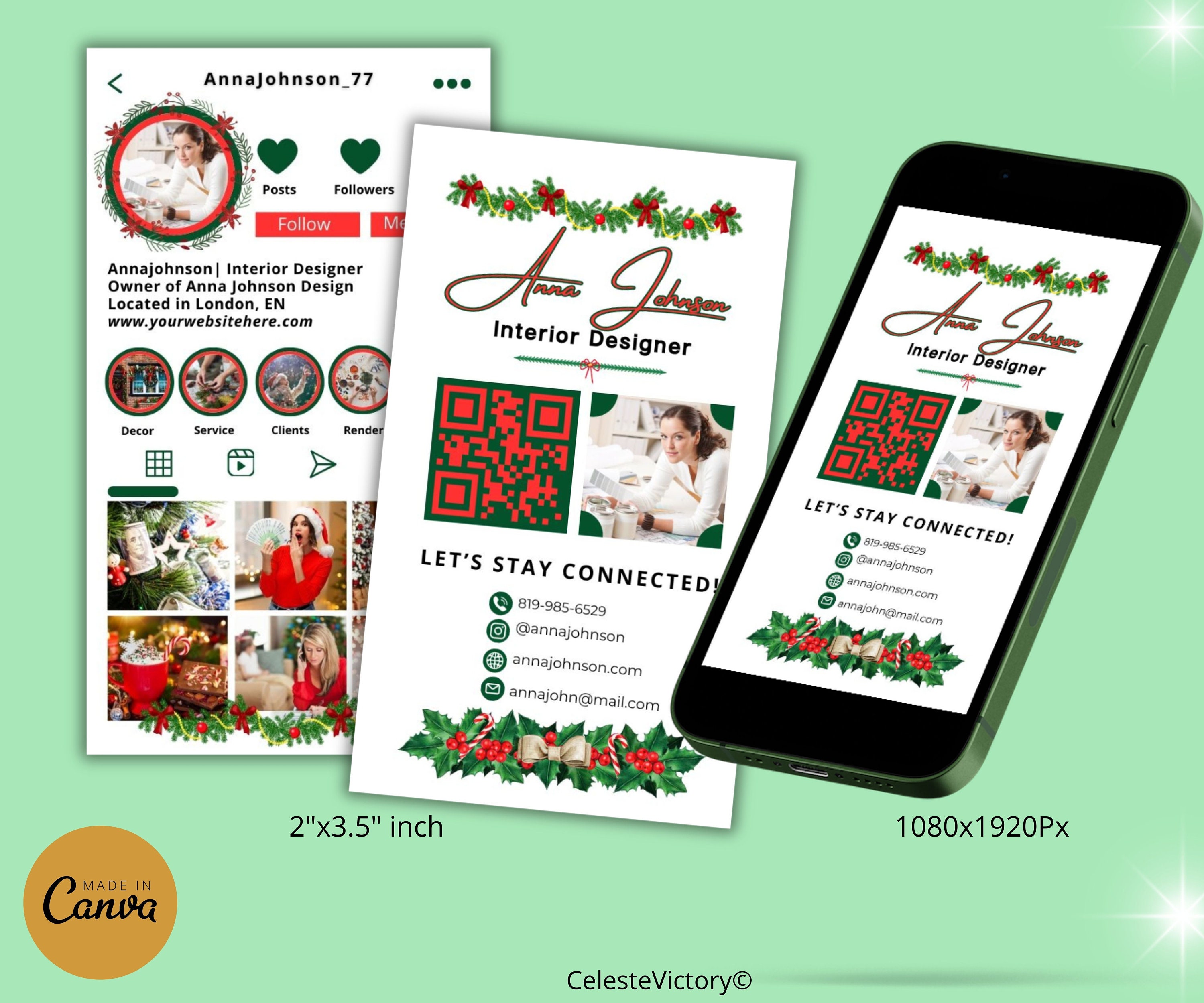 Ig Cards Ig Template IG Template Business Card IG - Etsy