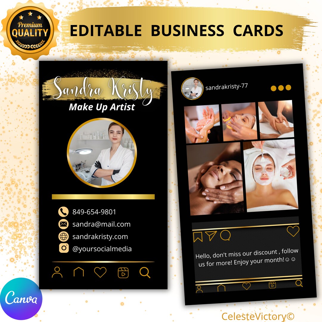 Ig Cards Ig Template IG Template Business Card IG - Etsy