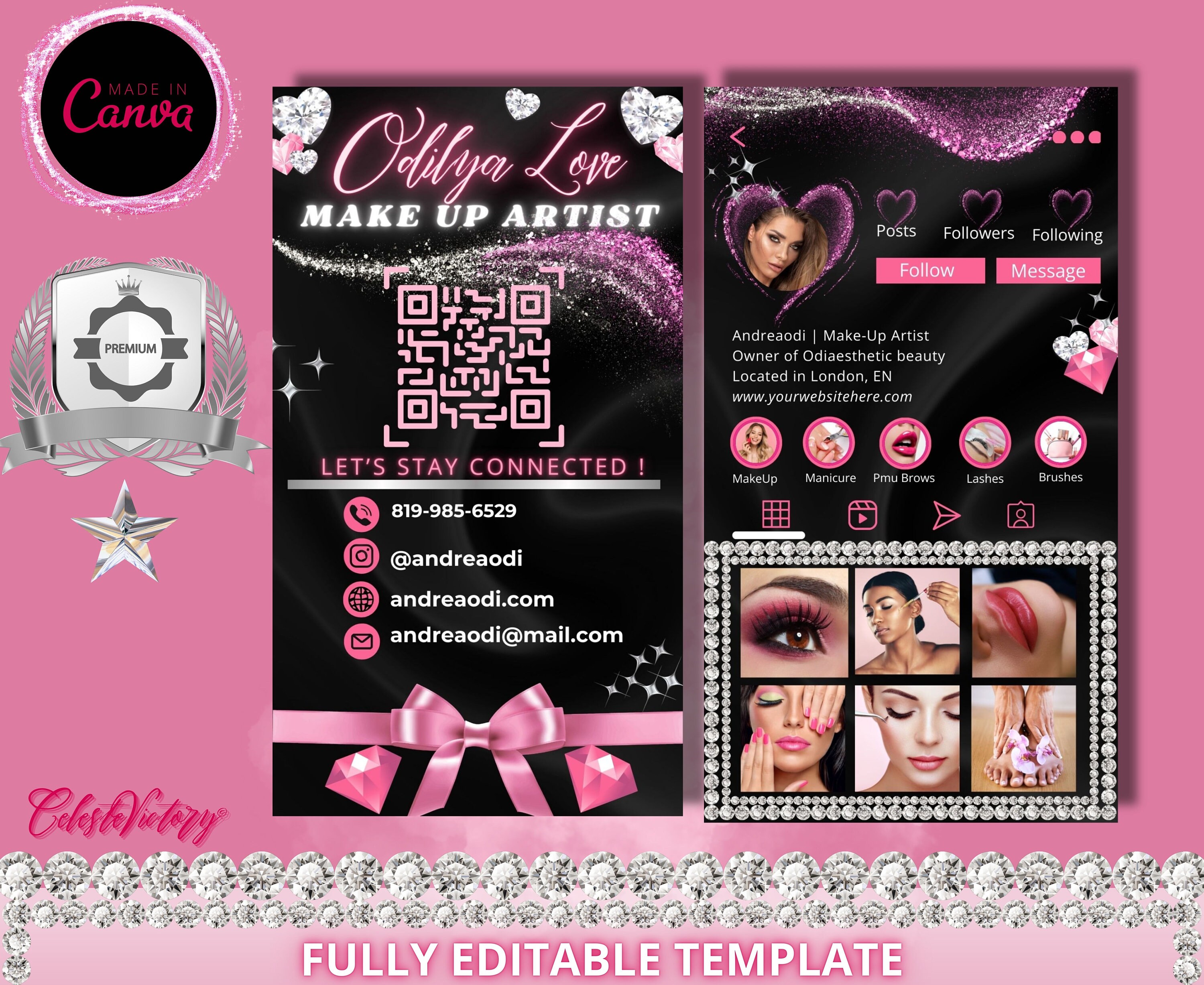 Ig Cards Ig Template IG Template Business Card IG - Etsy
