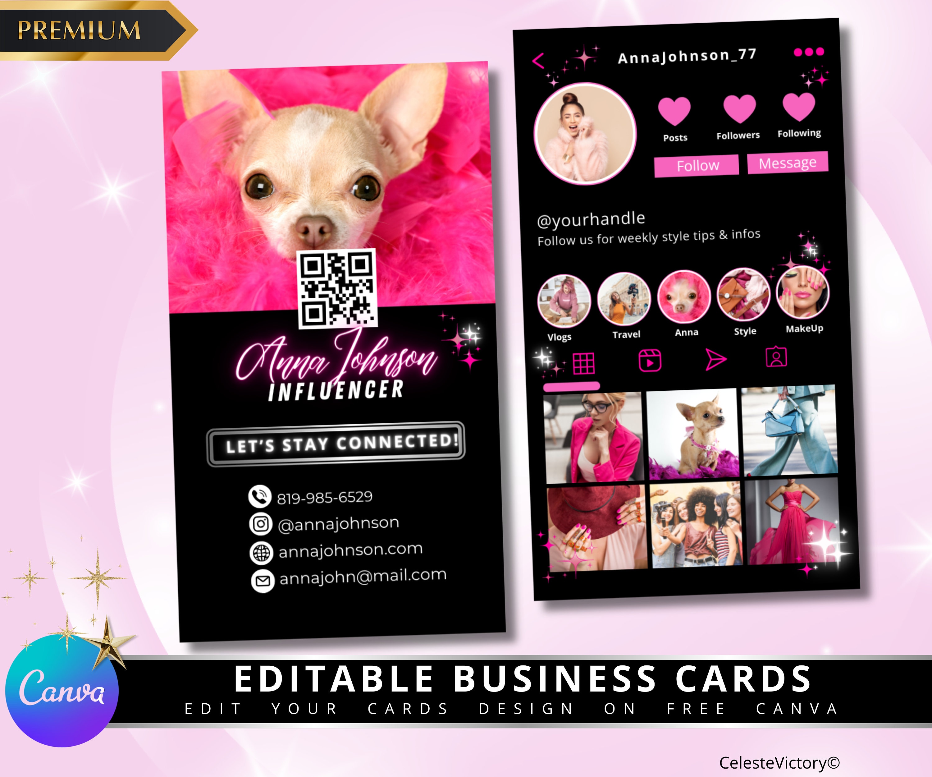 Ig Cards Ig Template IG Template Business Card IG Business Card ...