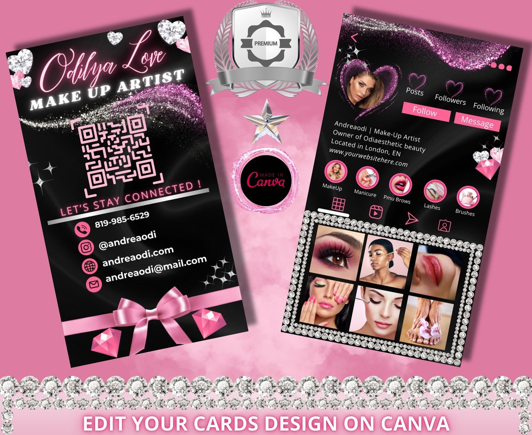 Ig Cards Ig Template IG Template Business Card IG - Etsy