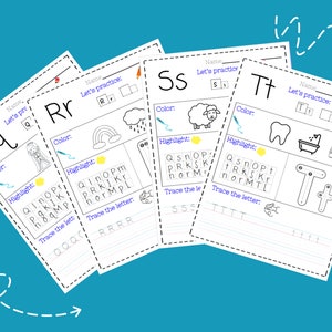 Printable Bundle: Letter Activity Pages Letter Tracing Letter ...