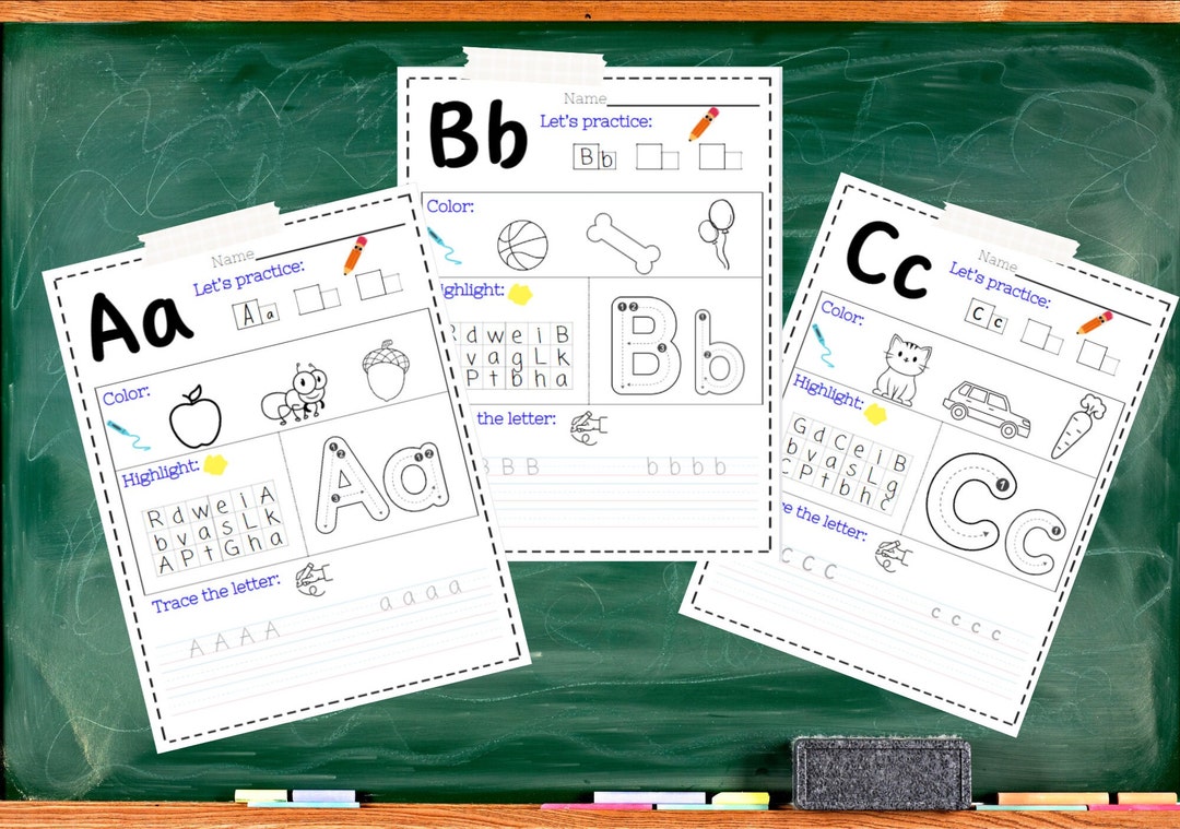 Printable Bundle: Letter Activity Pages Letter Tracing Letter ...