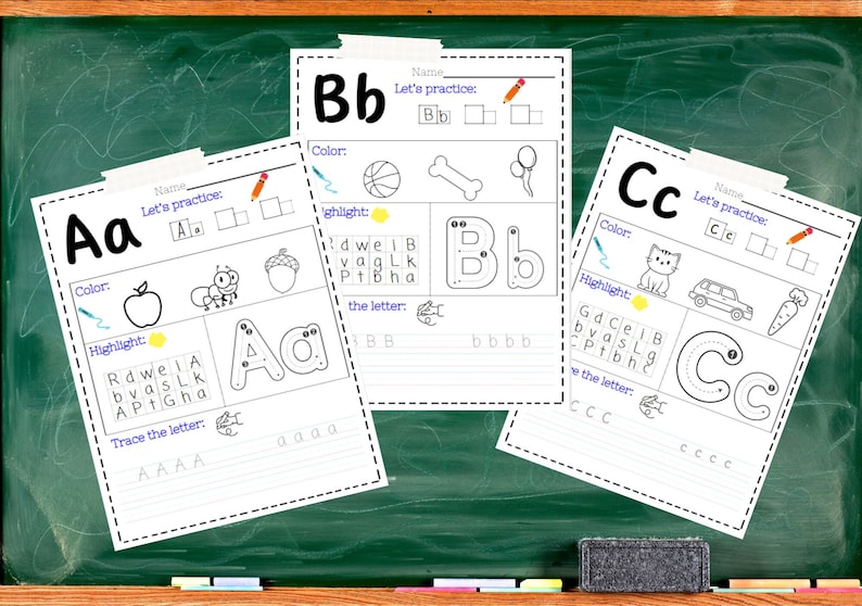 Printable Bundle: Letter Activity Pages Letter Tracing Letter ...