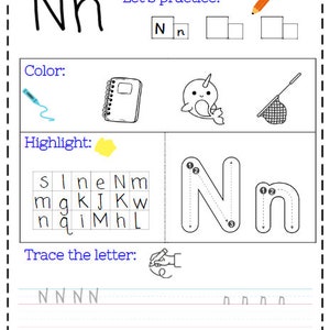 Printable Bundle: Letter Activity Pages Letter Tracing Letter ...