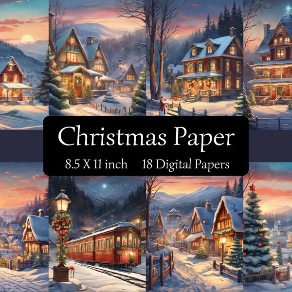 Christmas Scene - Etsy