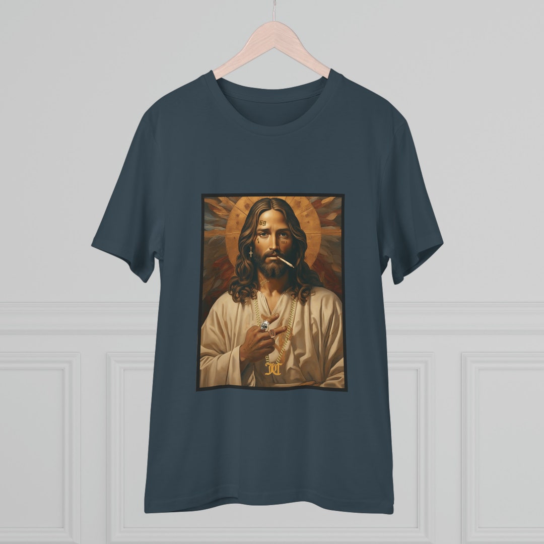 Sarcastic Urban Jesus Rapper Graphic T-shirt Funny Religion Inspired ...