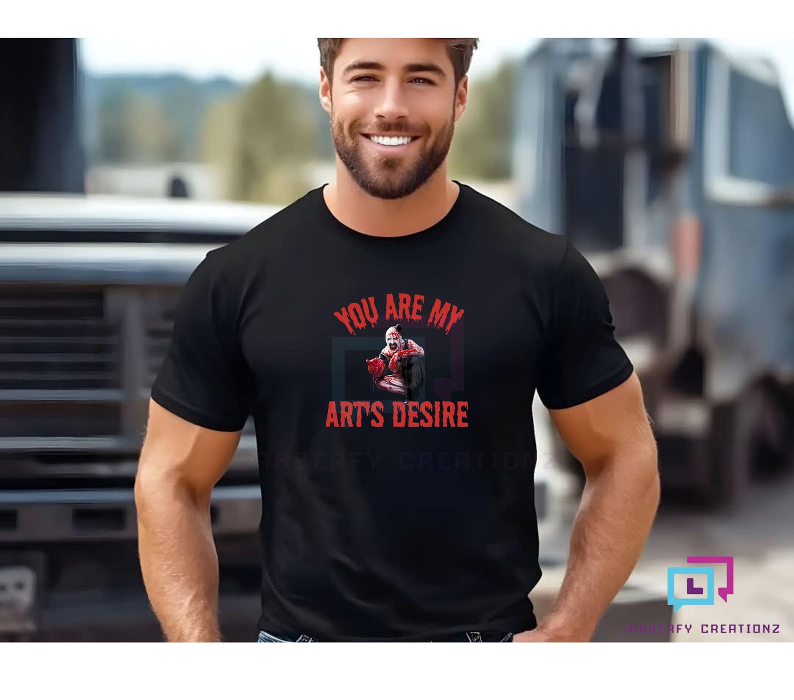 Terrifier Art the Clown Art's Desire PNG File for Instant Download ...