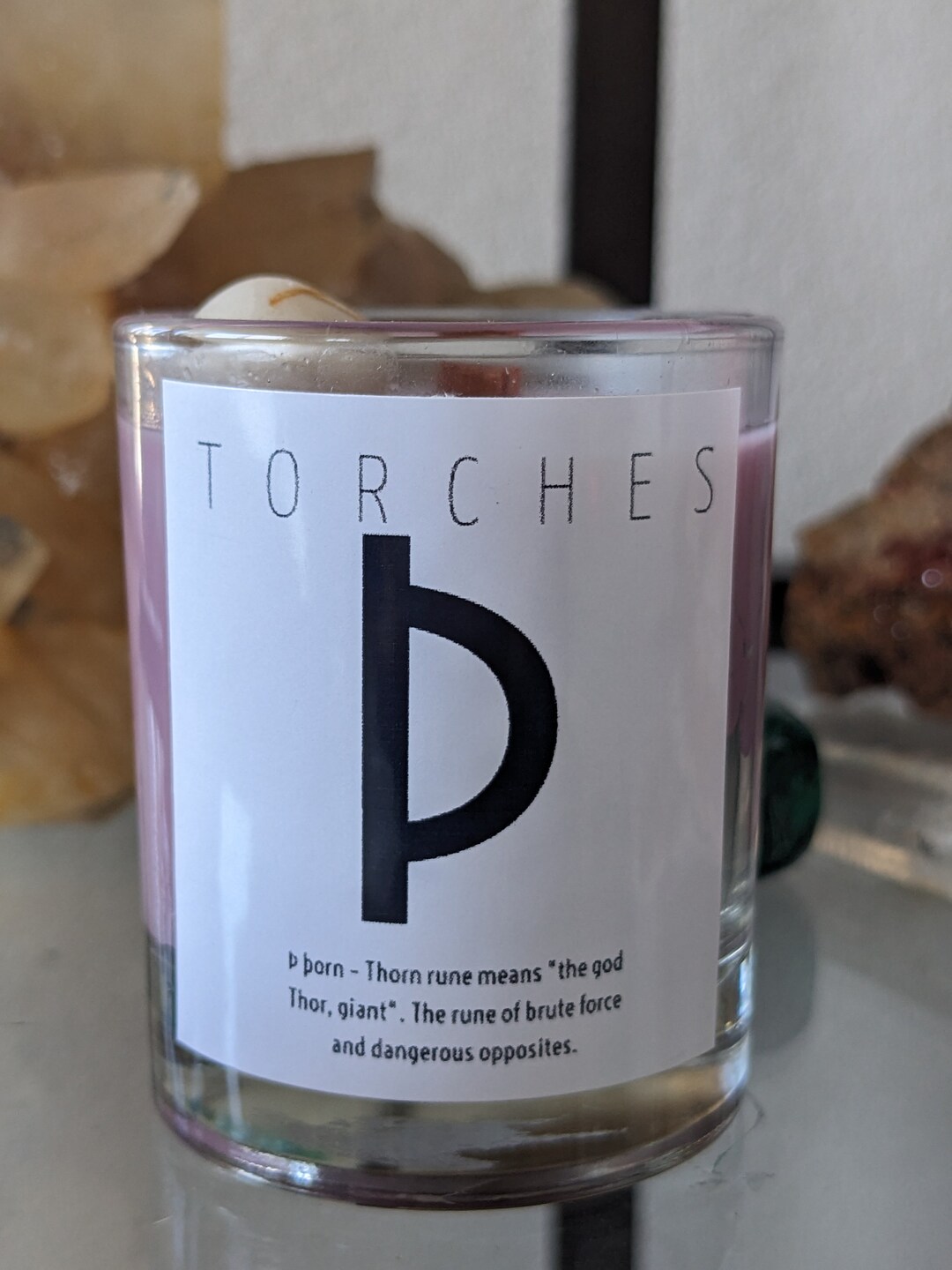 Rune Torch ÞORN - Etsy