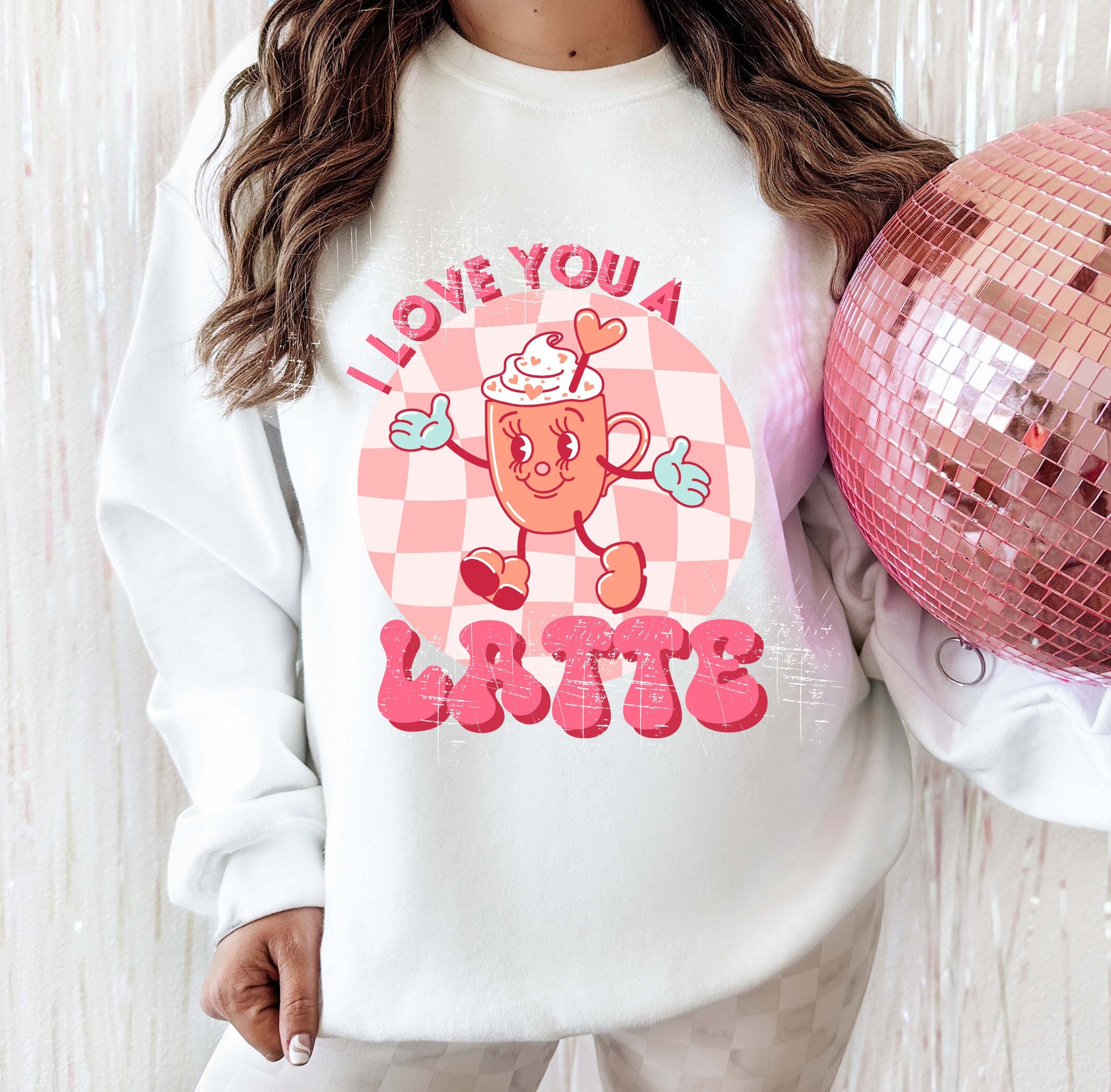 Love You a Latte PNG + SVG Coffee, Valentine’s Day Digital Design ...