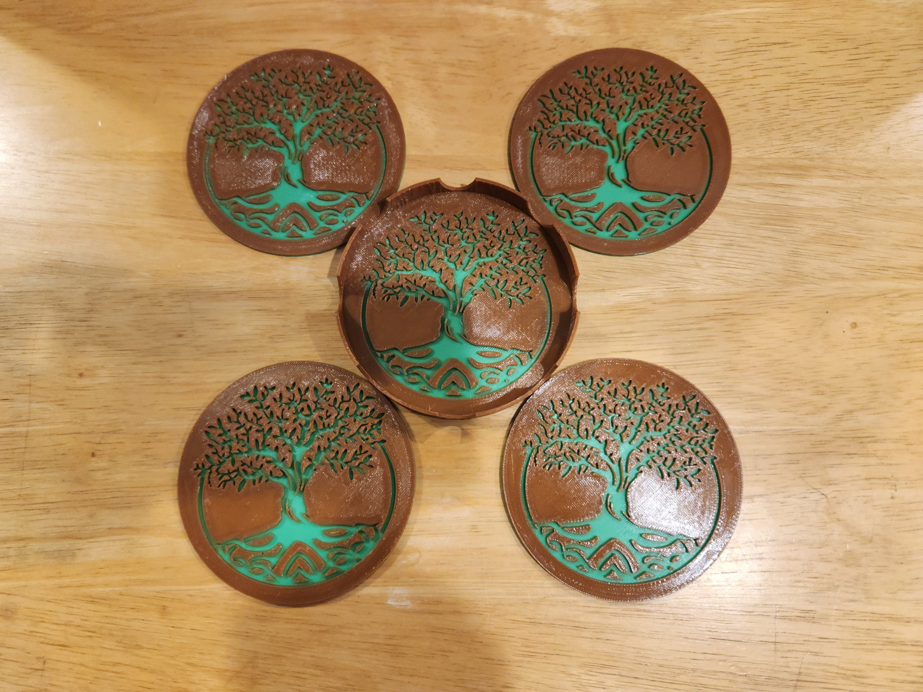 Yggdrasil tree of Life Coaster Set - Etsy