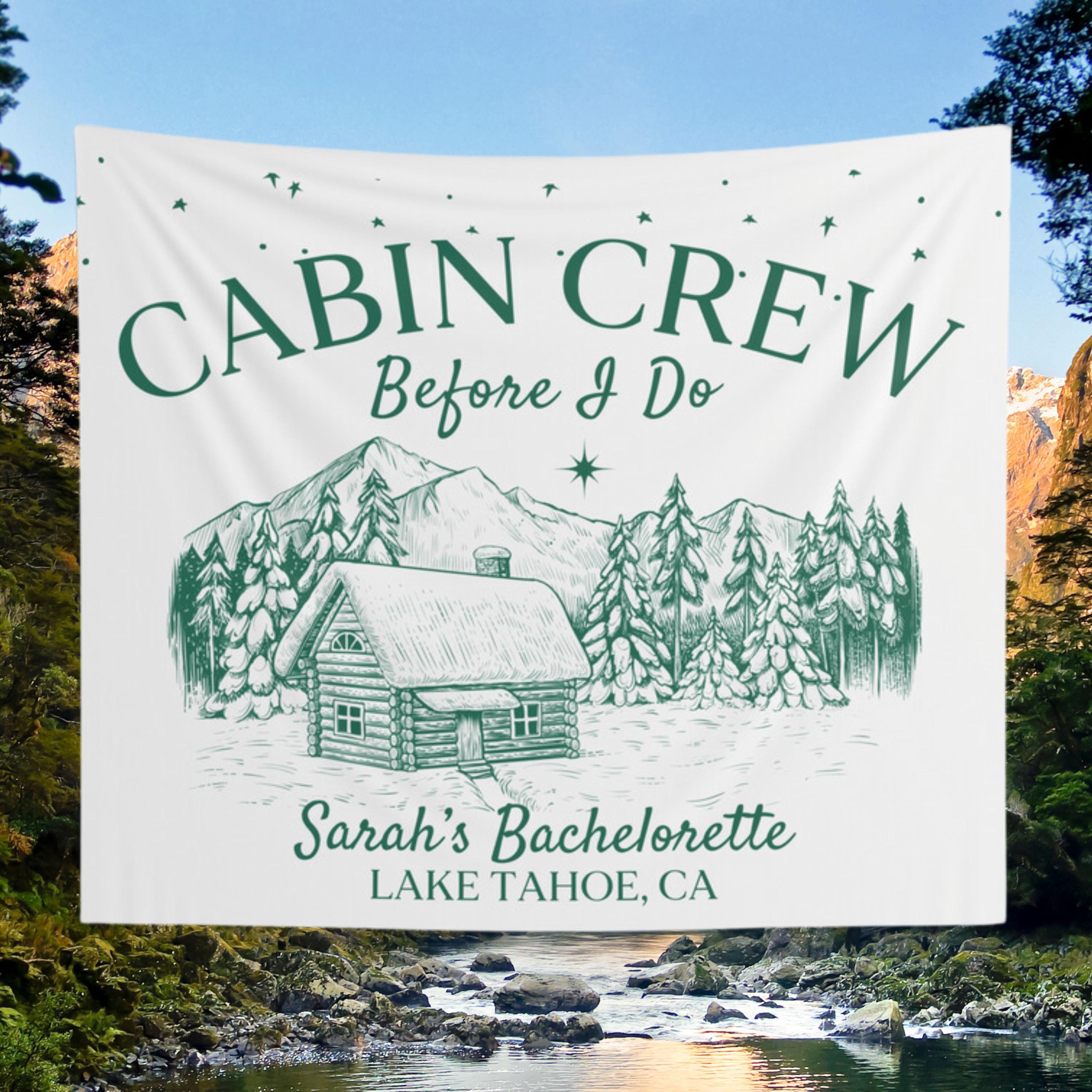 Custom Cabin Crew Bachelorette Party Banner: Apres Ski Lodge Decor - Etsy