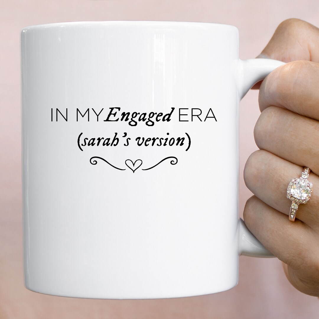 Minimalist in My Engaged Era Mug, Engaged Gifts for Her, Bride to Be ...