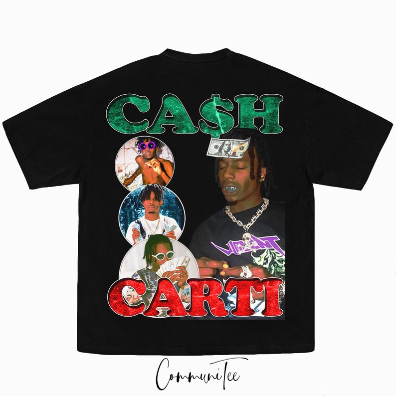 Playboi Carti Cash Whole Lotta Red Rap Tee Big Face Head - Etsy