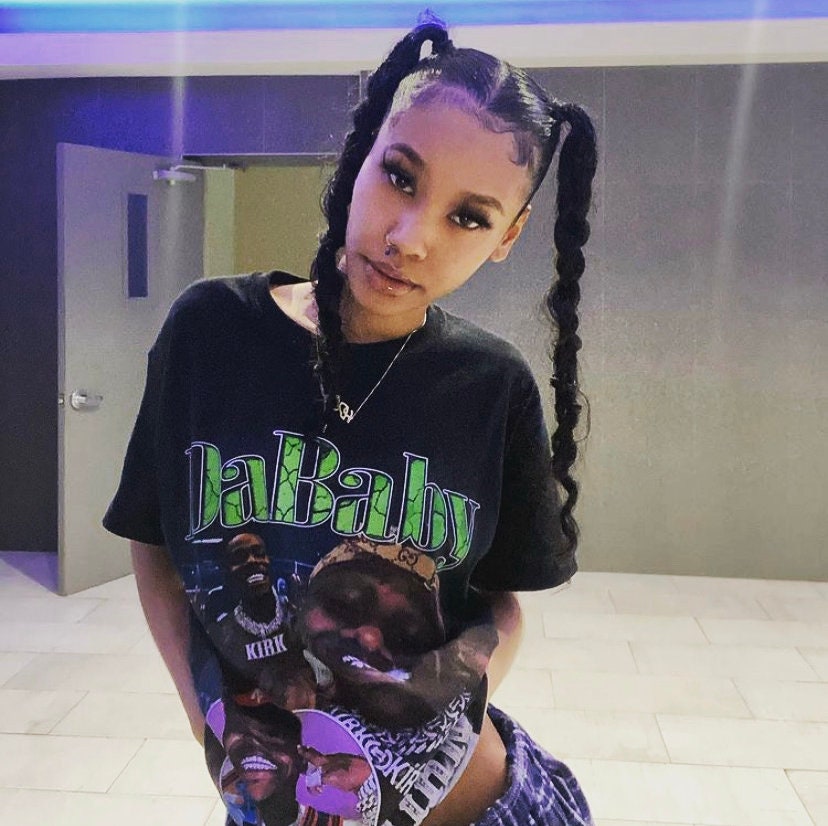 Dababy Da Baby Rap Tee Big Face Head Vintage Style Graphic Hip Hop T ...