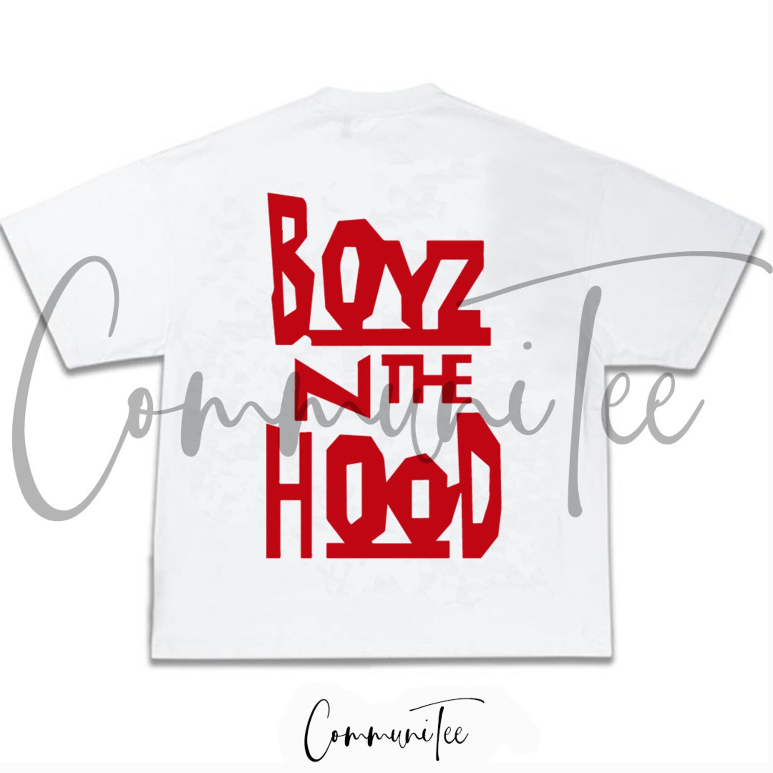 Boyz N the Hood Rap Tee Big Face Head Vintage 90s Style Graphic Hip Hop ...