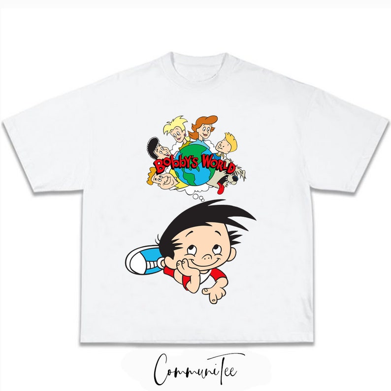 Bobby's World Show Sitcom Cartoon Animated Rap Tee Big Face Head ...