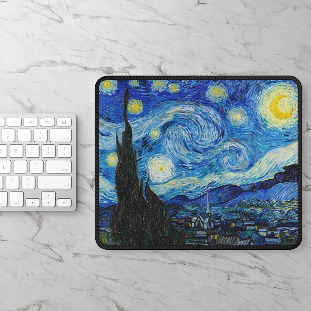 Vincent Van Gogh 'the Starry Night" Mouse Pad - Etsy