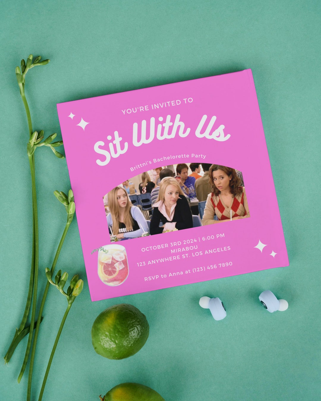Bachelorette Invite Sit With Us - Etsy