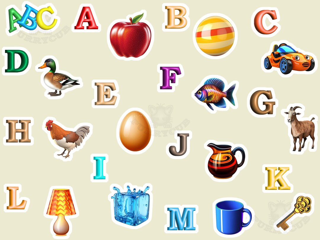 Educational Alphabet Stickers for Kids Stick on Capital - Etsy