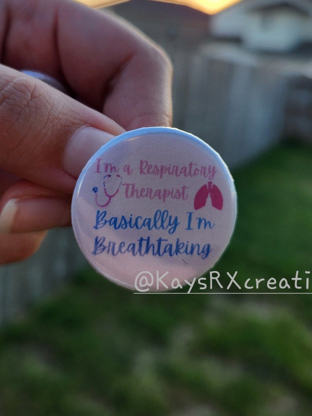 Respiratory Therapist Pin/button - Etsy