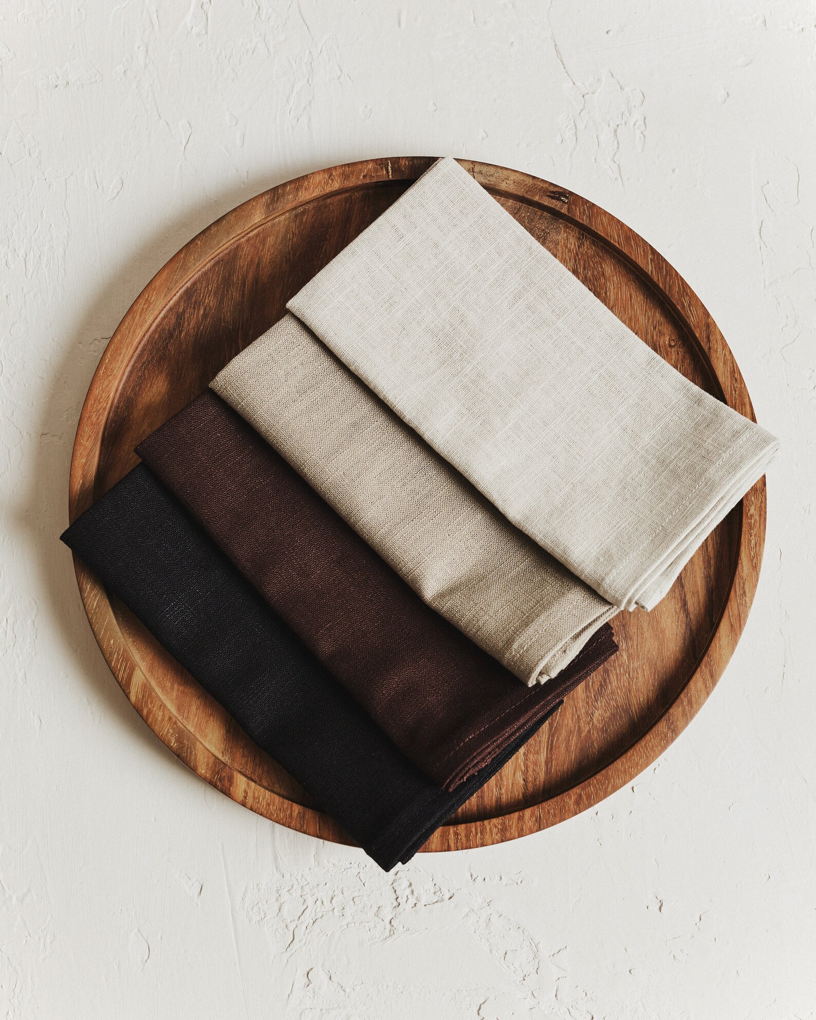 Washed Linen Napkins in Espresso Brown Set of Two - Etsy