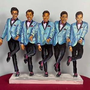 The Temptations Wood Cutout: Motown Music Art - Etsy