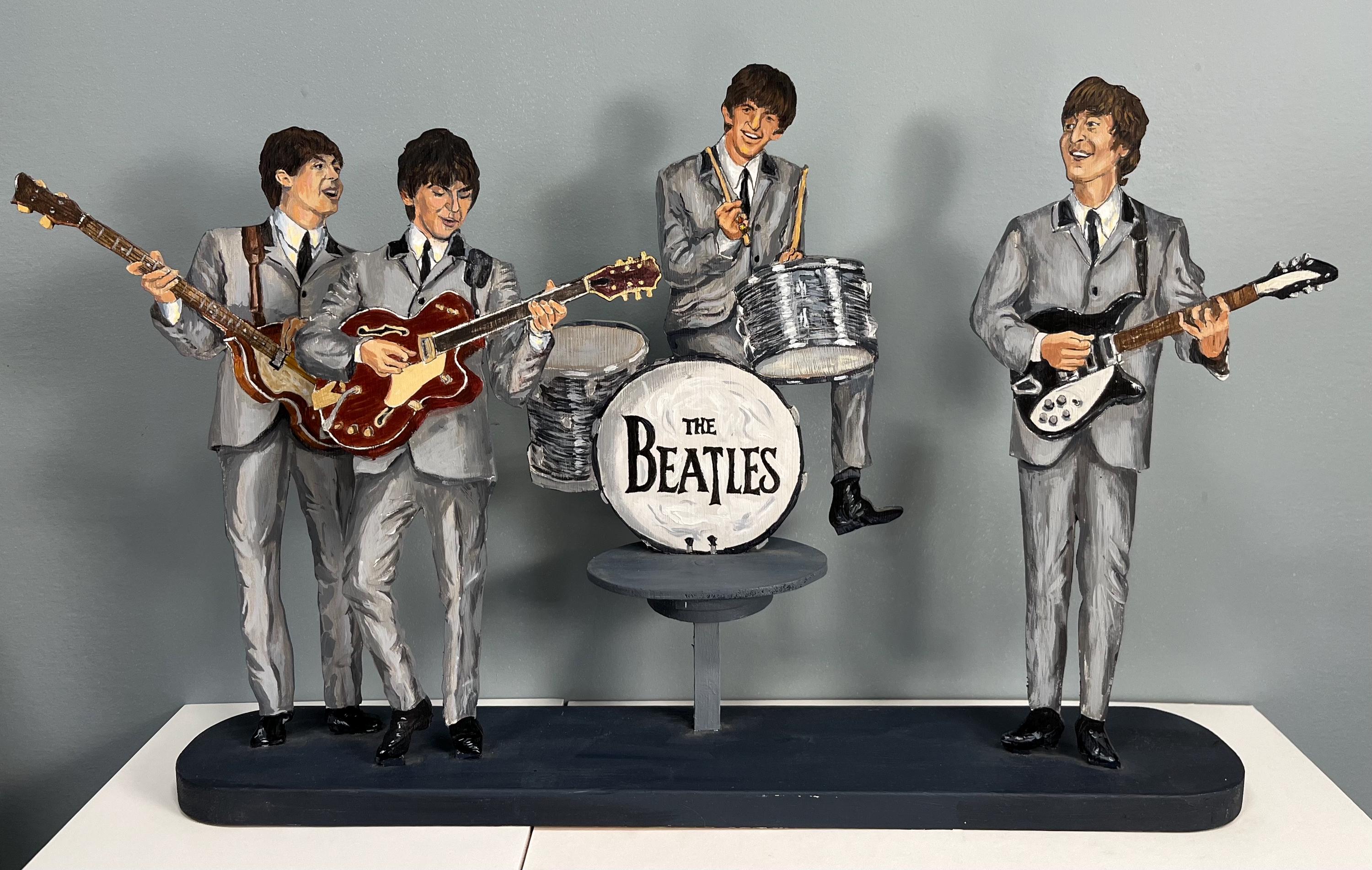 The Beatles Wood Cutout: Hand-painted Fine Art - Etsy