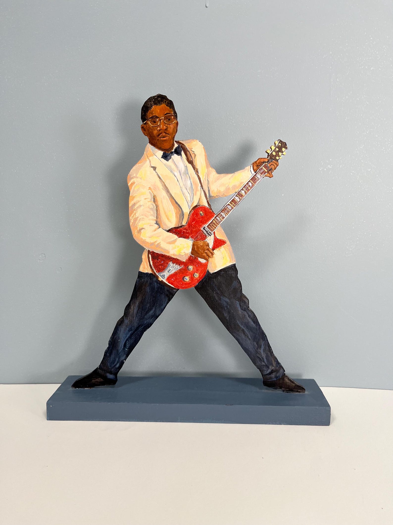 Bo Diddley Wood Cutout: Hand-painted Rock and Roll Art - Etsy