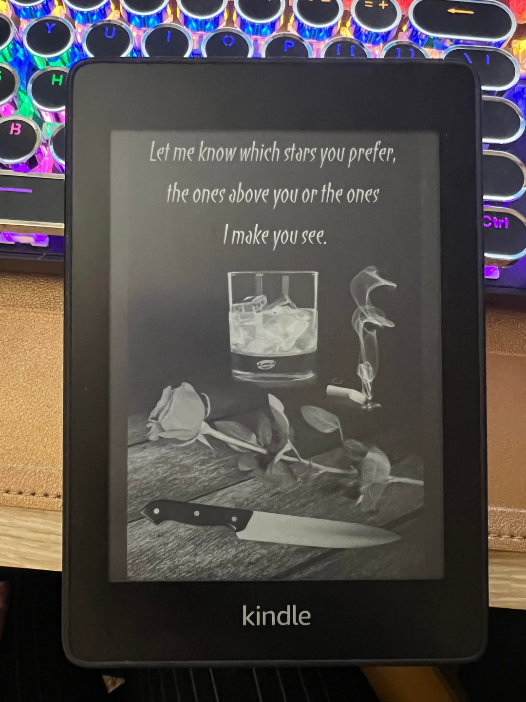 Whiskey Rose Knife - Kindle Lock Screen - Etsy