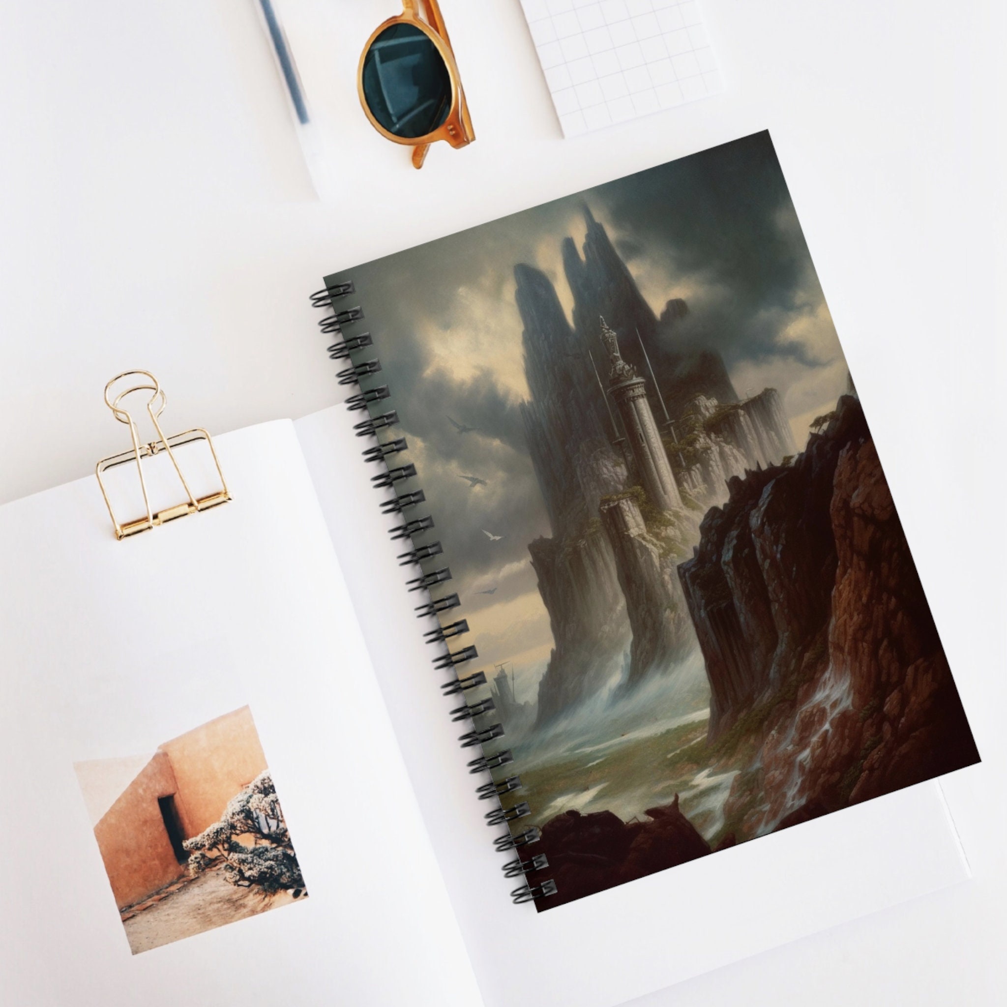 Lotr Inspired Art Journal, Dungeon Master Gift, the Two Towers Artwork ...
