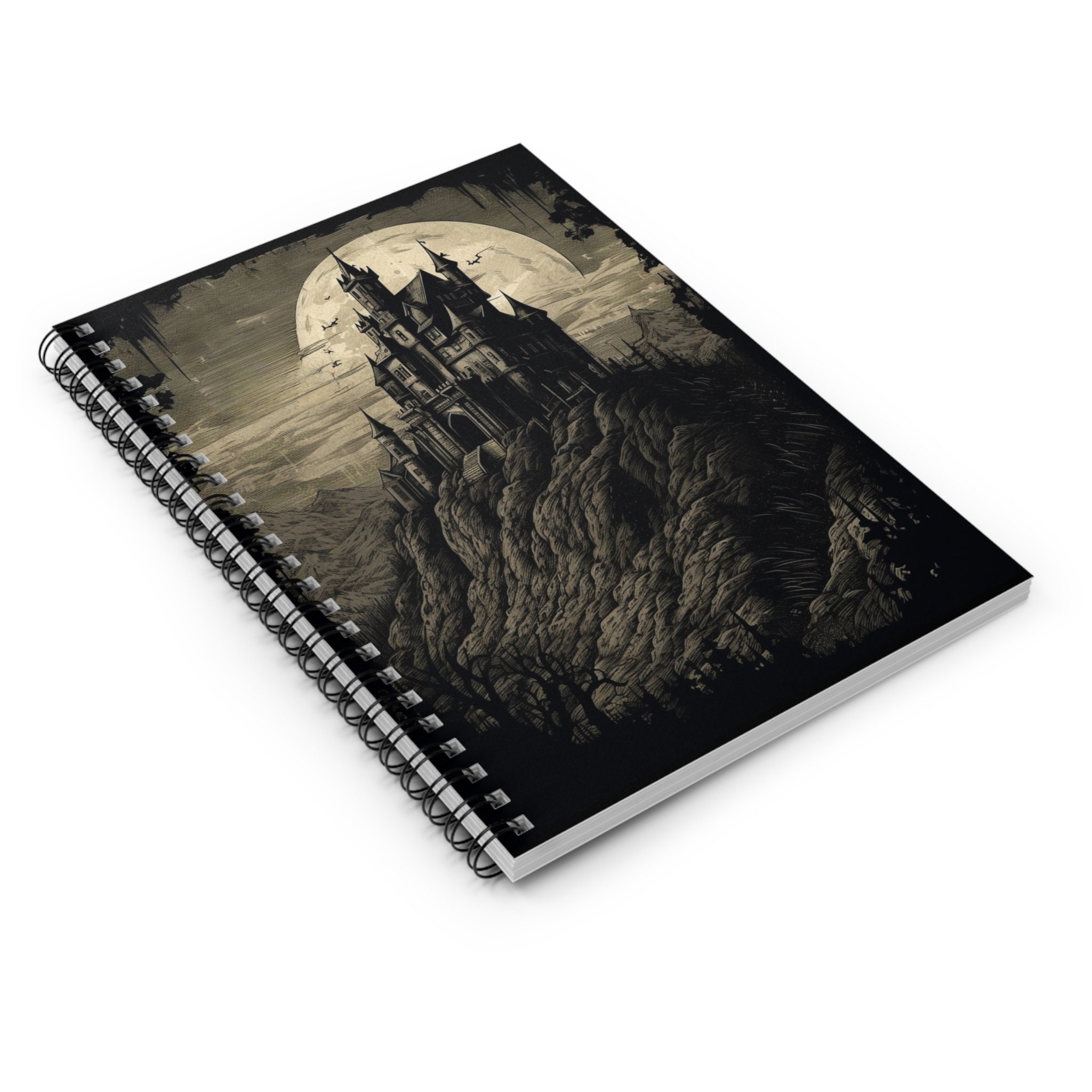 Draculas Castle Notebook, Lined Gothic Horror Literature Lover Journal ...