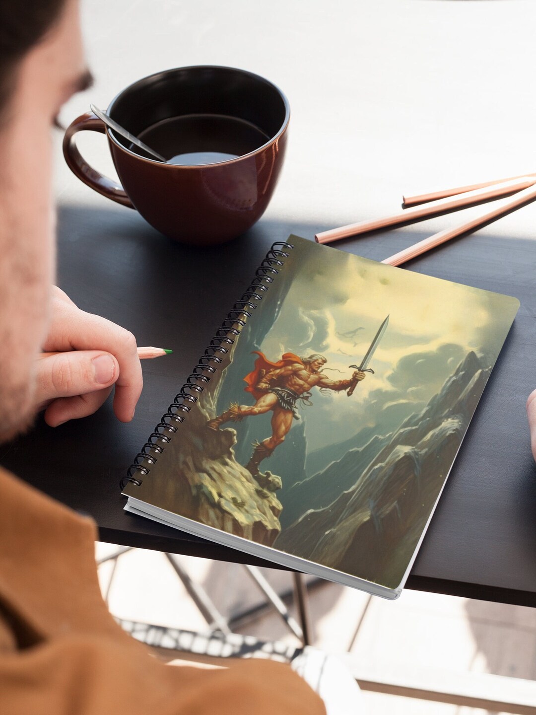 D&D Warrior Character Notebook, RPG Character Journal, Lined Fantasy ...