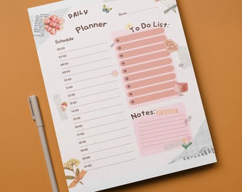Digital Daily Planner, Printable Planner, Digital Download, to Do List ...