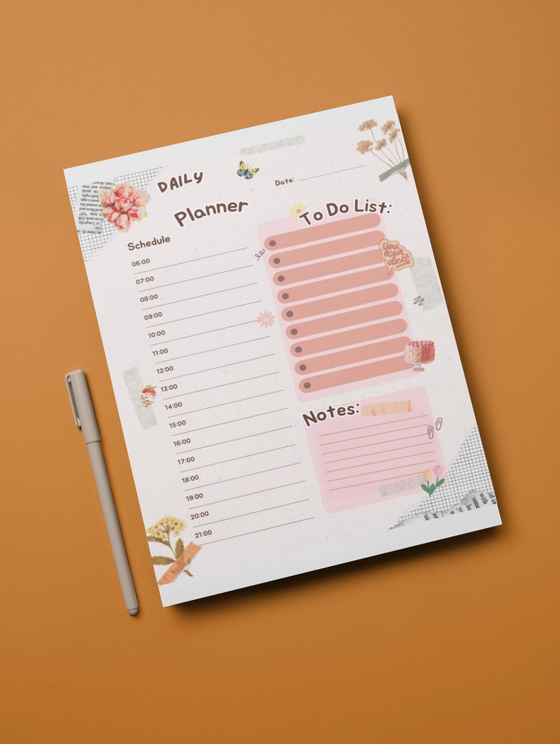 Daily Planner, Digital Planner, to Do List, Printable Planner - Etsy