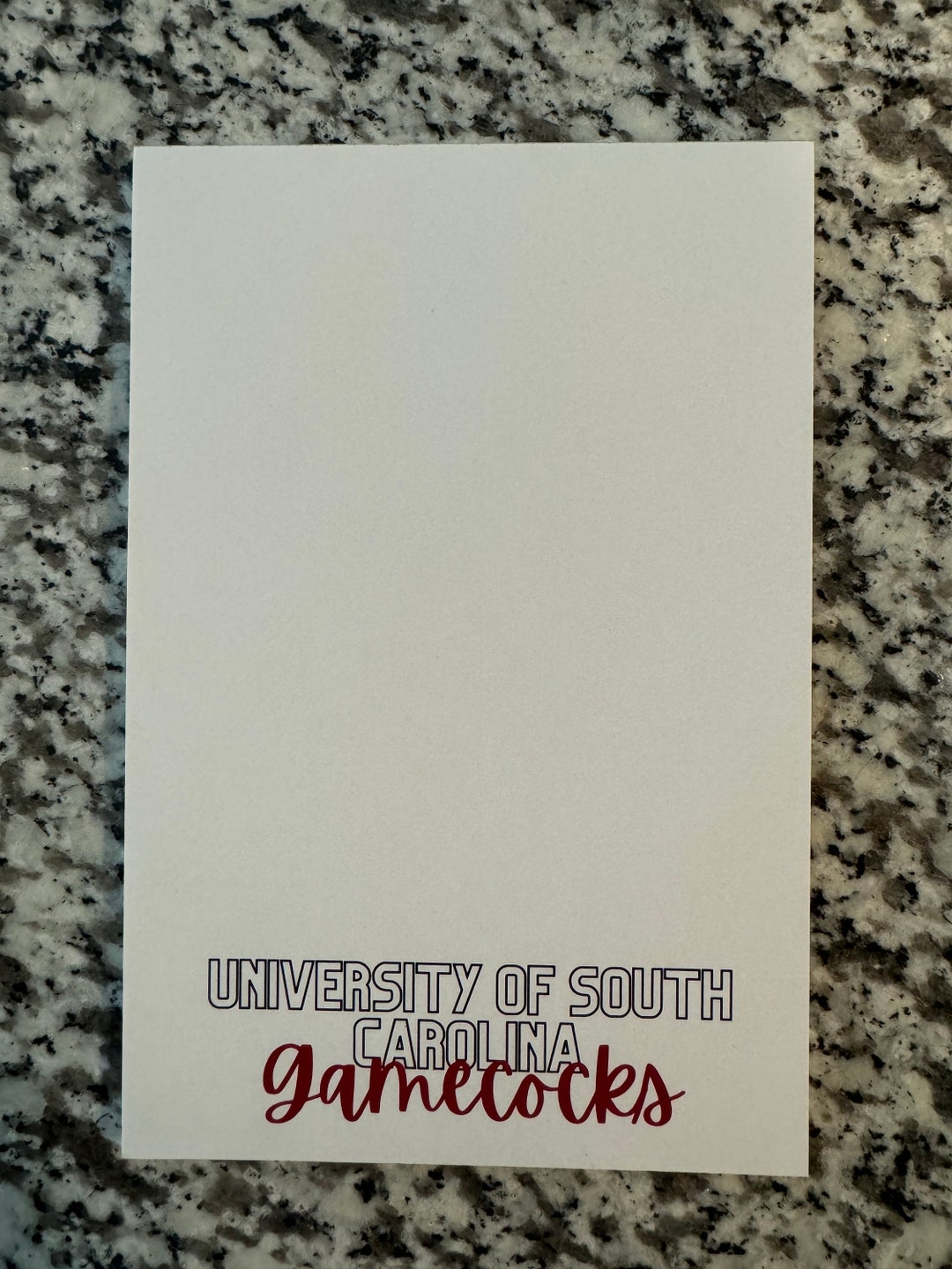 University of South Carolina Notepad South Carolina Gamecocks - Etsy