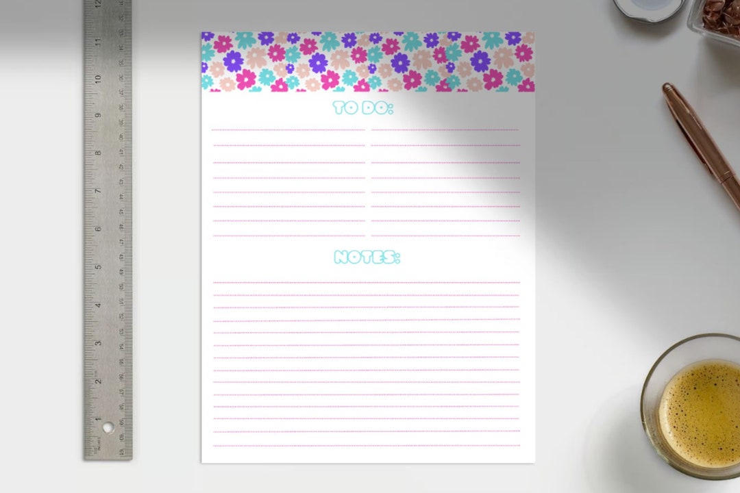 Flower Power to Do List Digital Download - Etsy