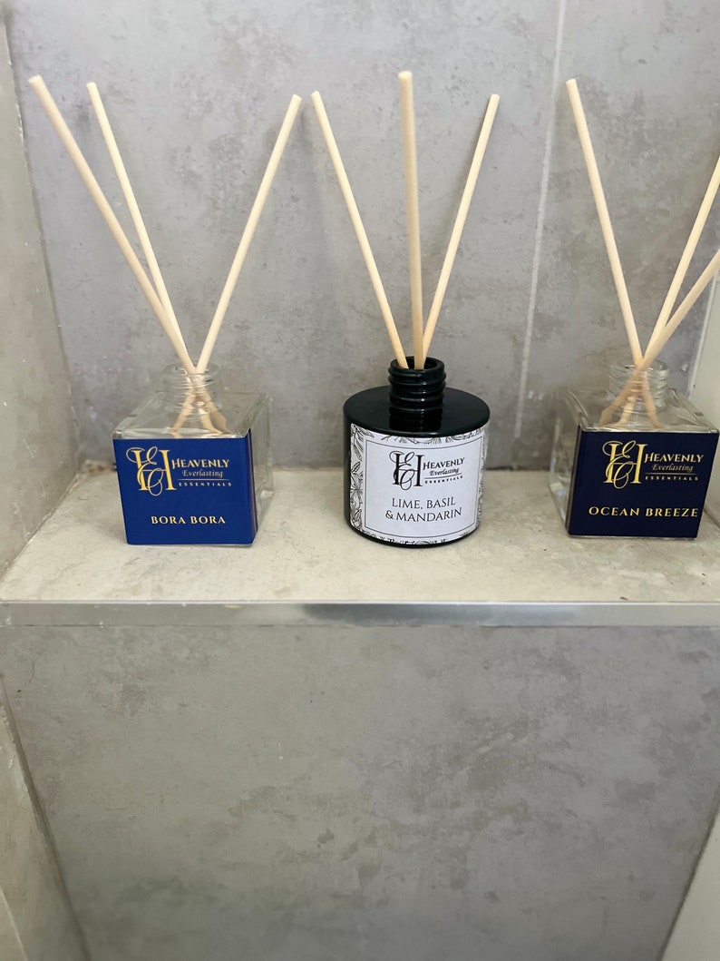 Diffusers Reeds - Bora Bora Lime Basil and Mandarin Scent, Perfect Home ...
