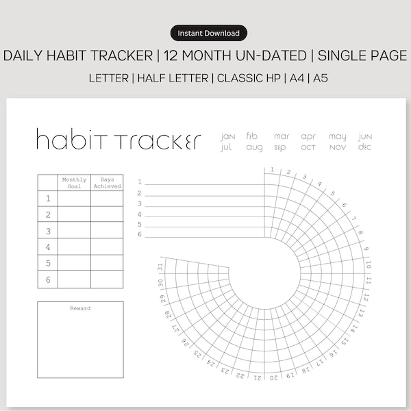 Circle Tracker - Etsy