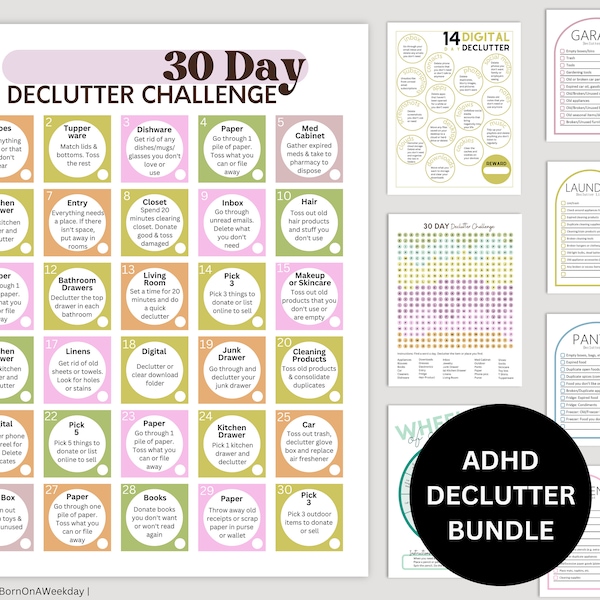 Declutter Planner - Etsy